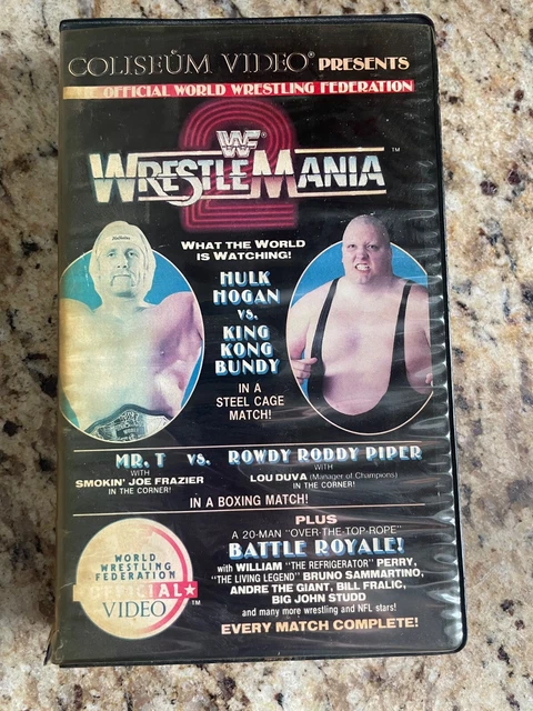 WWF WWE WRESTLEMANIA 2 II VHS Tape 1986 Coliseum Video CLAMSHELL RARE ...
