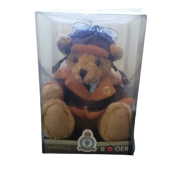 GREAT BRITISH TEDDY Bear Company Roger Bomber Command Bear ~ In Box $30 ...