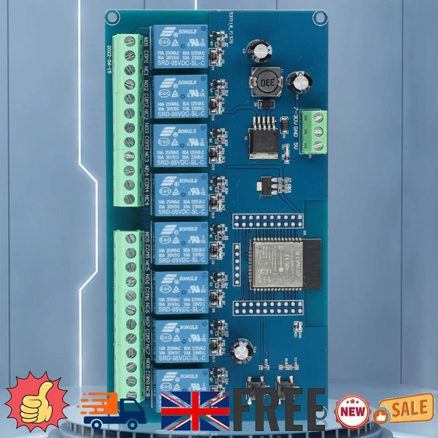 ESP32 POWER SUPPLY Module 1/2/8 Channel ESP32-WROOM Development Board ...