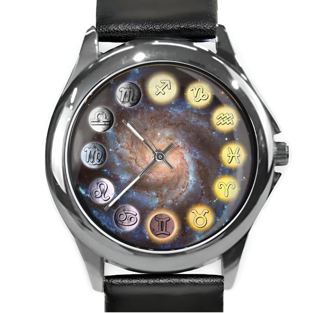 ZODIAC WATCH FOR Women Unique Watches Sun Moon Day Night Unisex Watch ...