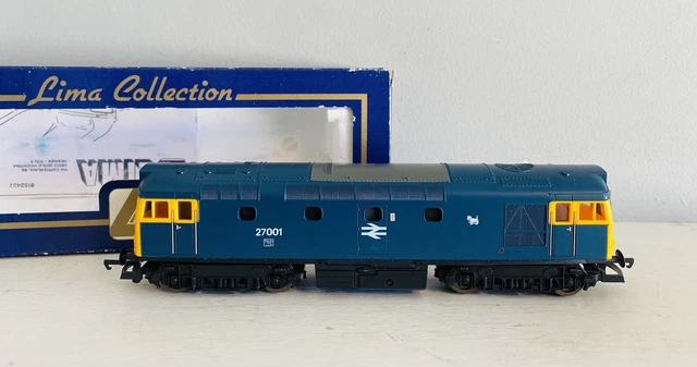 LIMA OO GAUGE BR Class 27 Diesel Locomotive no 27001 in BR Blue Livery ...
