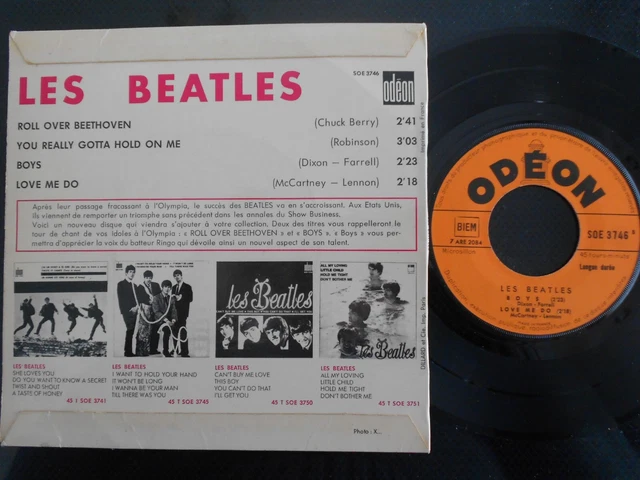 LES BEATLES RARE french ep soe 3746 LOVE ME DO type 2 1964 france EUR 30,00 - PicClick FR