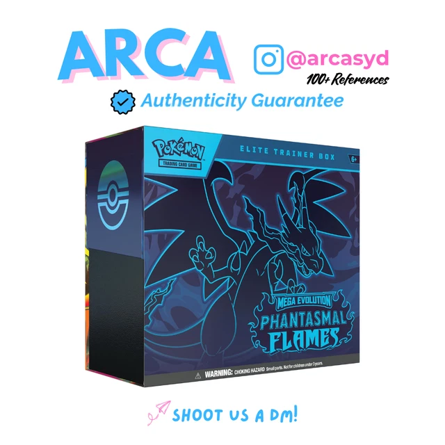 POKEMON TCG MEGA Evolutions Phantasmal Flames ETB Elite Trainer Box *IN ...