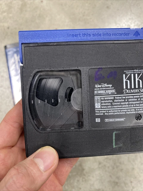 KIKI'S DELIVERY SERVICE Studio Ghibli VHS Disney Black Clamshell ...