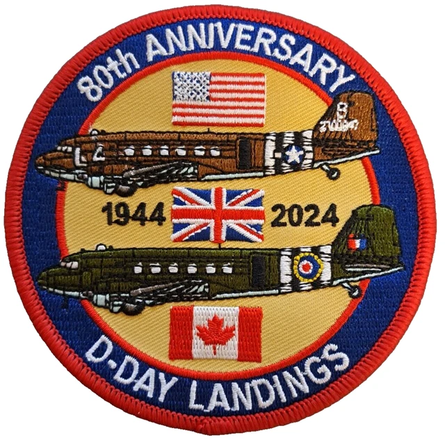 OPERATION OVERLORD 80TH Anniversary D Day Landings Commemorative Patch ...