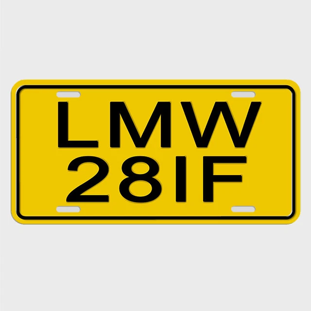 LMW 28IF ABBEY Road License Plate Tag METAL car automobile beatles paul ...