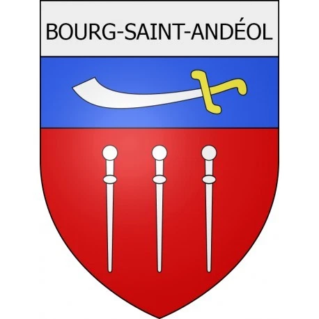 BOURG-SAINT-ANDÉOL 07 VILLE Stickers blason autocollant adhésif Taille:12 cm EUR 3,99 - PicClick FR