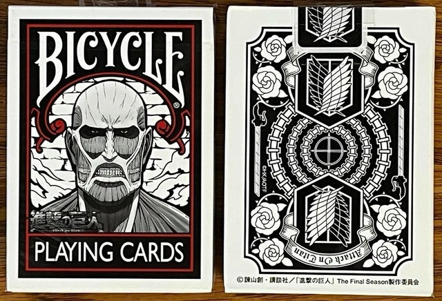 BICYCLE ATTACK ON Titan Japan anime playing cards $28.95 - PicClick