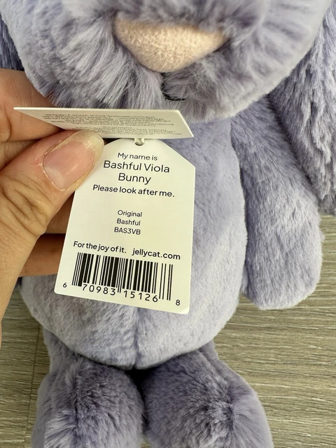 JELLYCAT BASHFUL VIOLA Bunny Medium Purple Brand New With Tags Plush £ ...