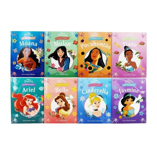 DISNEY PRINCESS THE Magical 8 Books Collection Set Pocahontas, Jasmine ...
