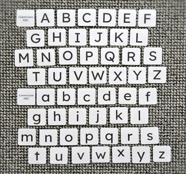 UPPER AND LOWER Case Alphabet Flash Cards Dyslexia £3.50 - PicClick UK