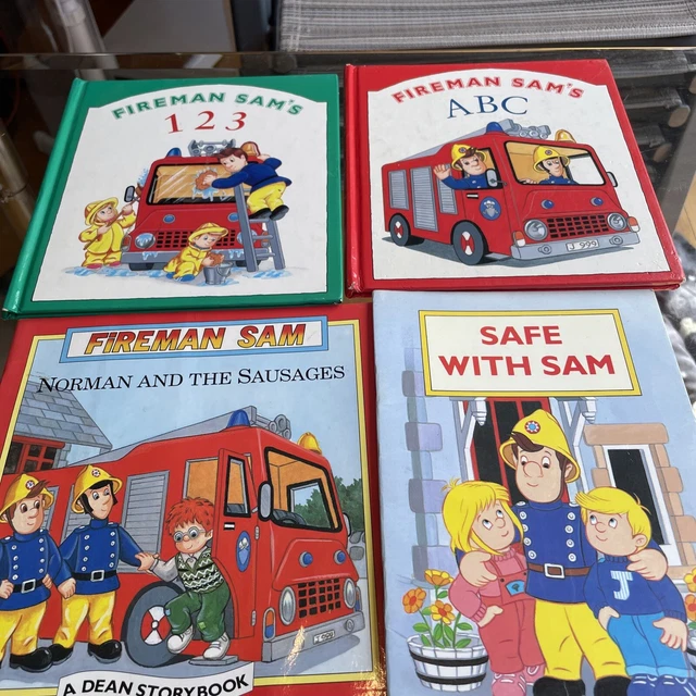 FIREMAN SAM VINTAGE Book Collection Includes Rare Safe With Sam, 123 ...