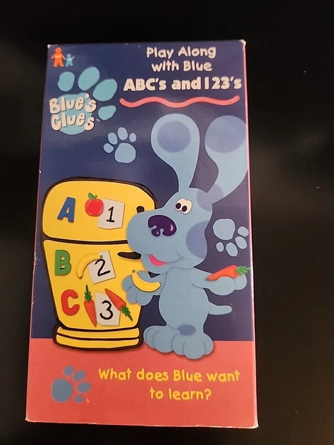 BLUES CLUES ABC'S and 123's (VHS 1999) Nick Jr Nickelodeon Steve £5.71 ...