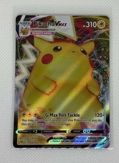 POKÉMON TCG PIKACHU VMAX Hyper Rare Rainbow Secret Vivid Voltage 188/ ...