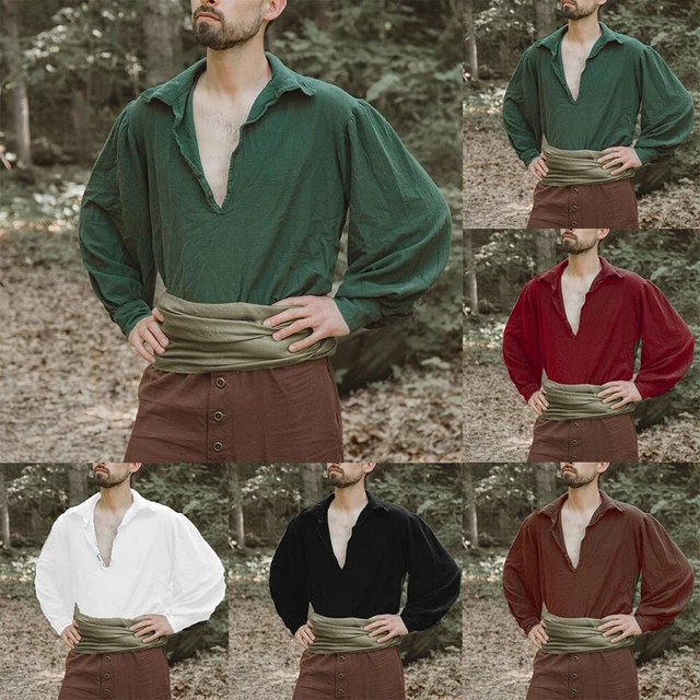 T-SHIRT HOMME RENAISSANCE médiévale vintage capitaine pirate coupe fine ...