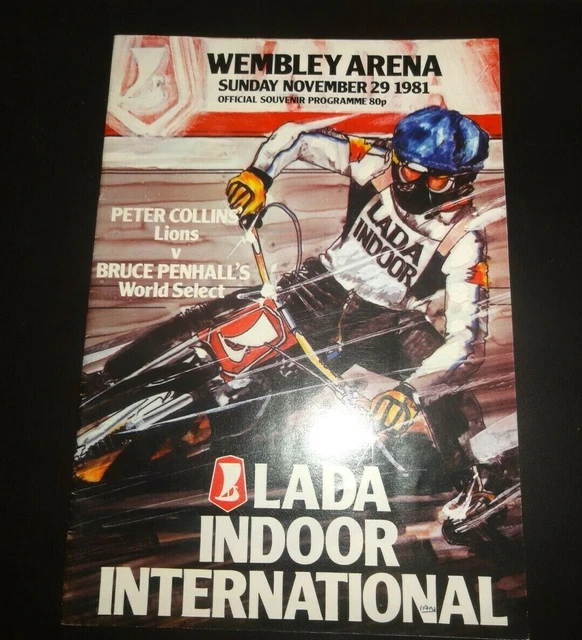 PETER COLLINS LIONS vs Bruce Penhall's World Speedway Programme Nov ...