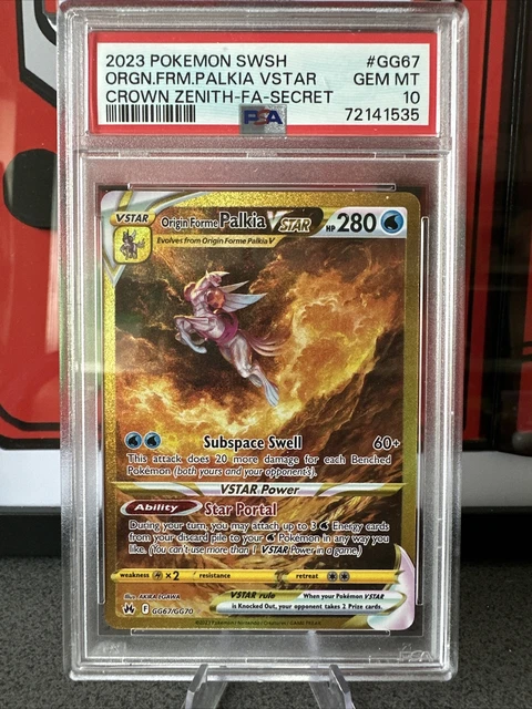 POKÉMON 2023 PALKIA Gold GG67 Crown Zenith PSA 10 Graded Card EUR 130 ...