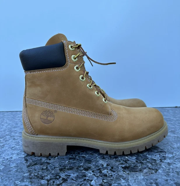 TIMBERLAND PREMIUM 6 inch Waterproof Mens Boot Wheat Nubuck #10061 Men ...