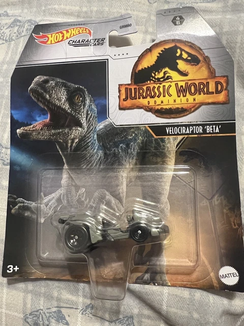 HOT WHEELS JURASSIC World Dominion VELOCIRAPTOR BETA Dinosaur Car 1:64 ...