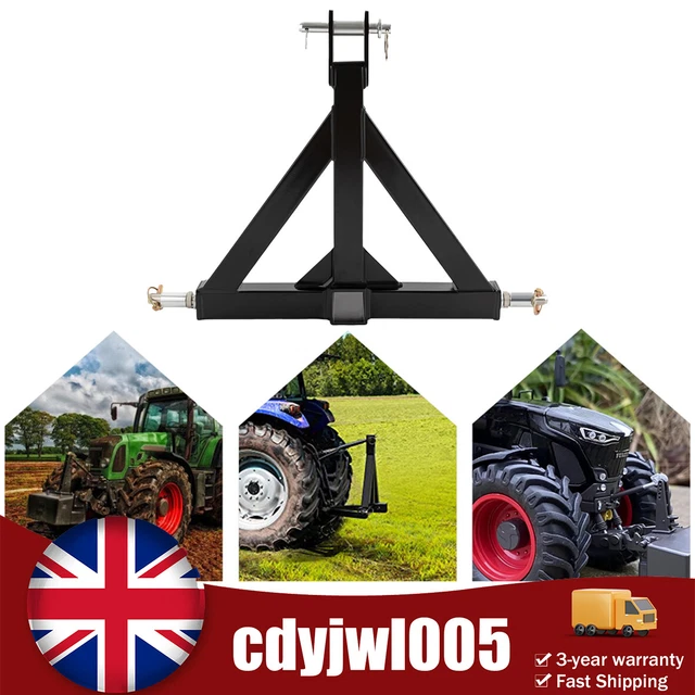 3 POINT LINKAGE TOW HITCH - Compact Tractor Mounted Towing Cat 1 ...
