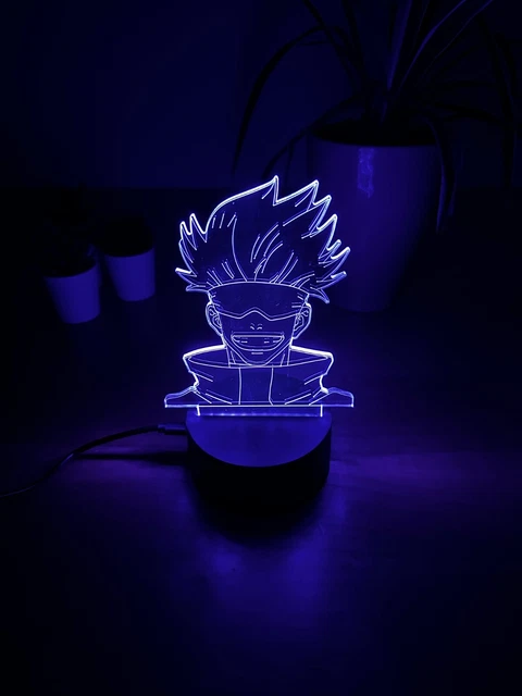 GOJO SATORU, JUJUTSU Kaisen, diffrent colors, rgb. LED, night table ...