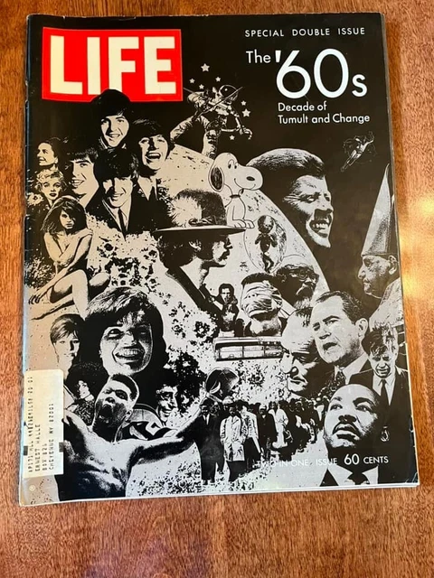 LIFE MAGAZINE SPECIAL double issue The 60's December 26 1969 $6.79 ...