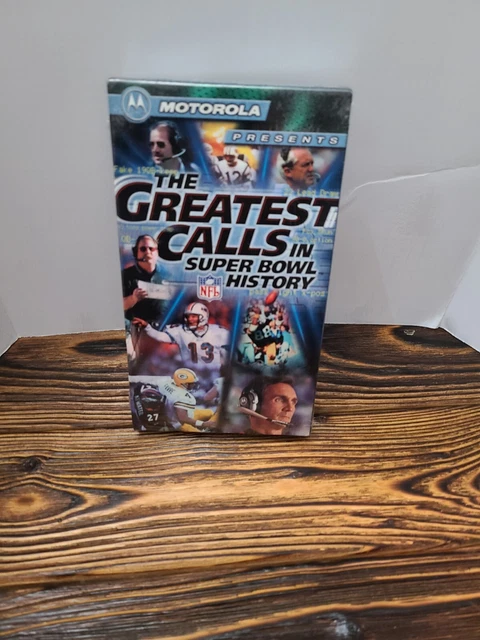 THE GREATEST CALLS in Superbowl History on VHS Motorola Football NFL ...
