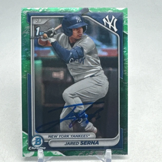 JARED SERNA 2024 Bowman Lunar Glow #BCP-68 1er Bowman Yankees de New ...