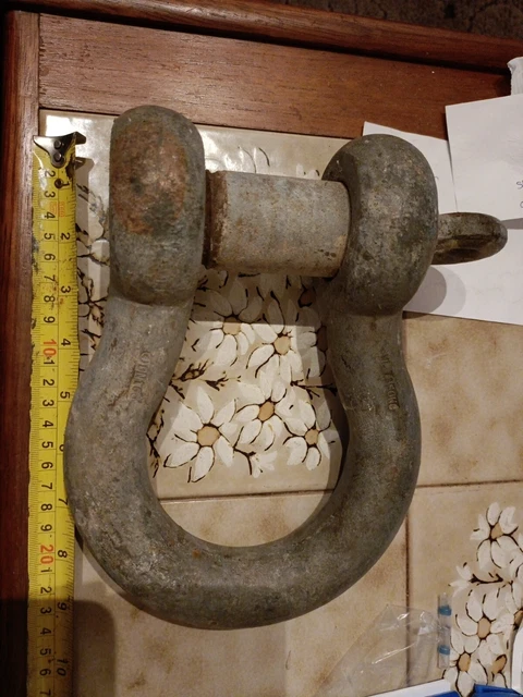 VERY LARGE GALVANISED Vintage Shackle Sizes In Photos Vgc Nice Usable ...