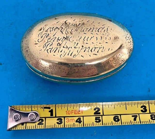 ANTIQUE GEORGIAN WELSH brass snuff box. £65.00 - PicClick UK