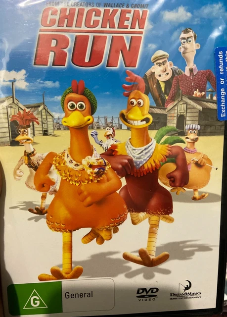 CHICKEN RUN NEW/SEALED region 4 DVD (2000 animated kids / family movie ...