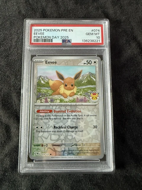 2025 POKEMON PRE En-Prismatic Evolutions Pokemon Day 2025 #074 Eevee ...