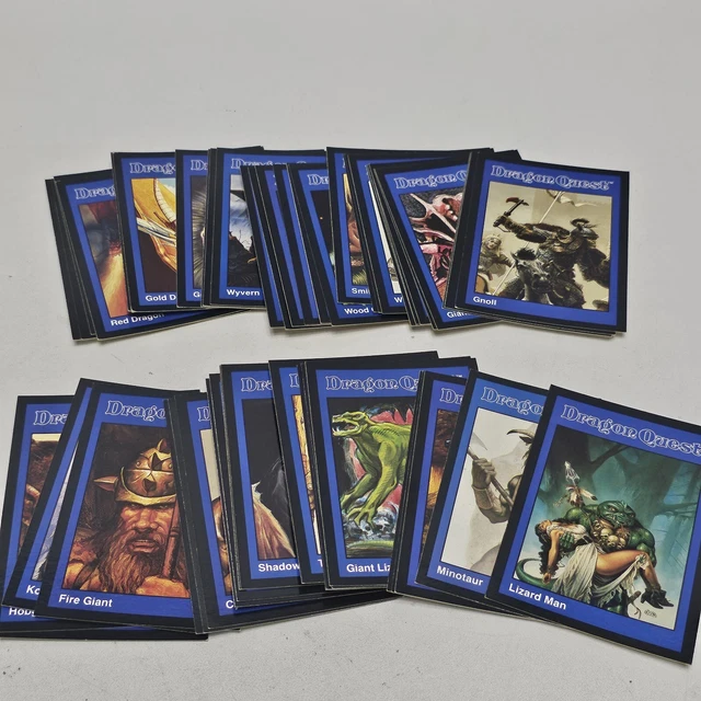 DUNGEONS & DRAGONS 1992 Dragon Quest Game All 50 Monster CARDS Set $5. ...