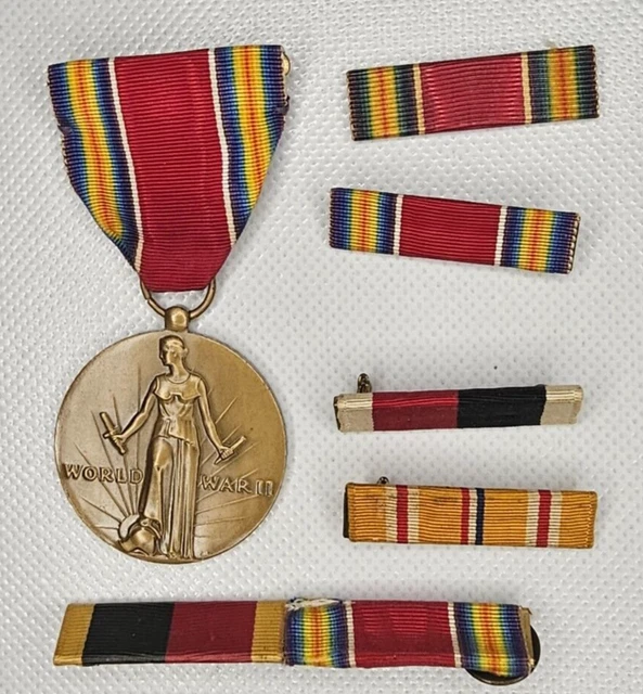WW2 CAMPAIGN AND Service Medal and More Ribbons with Box £29.56 ...