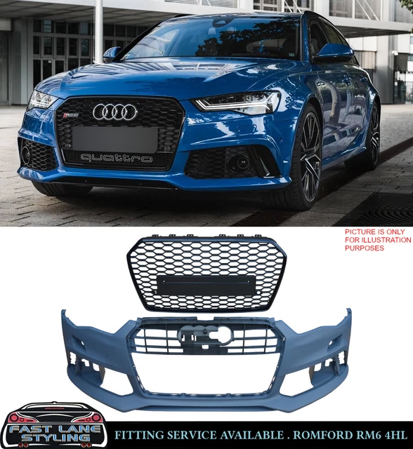 AUDI A6 RS6 Style Front Bumper Bodykit Conversion Primed 7C Facelift ...