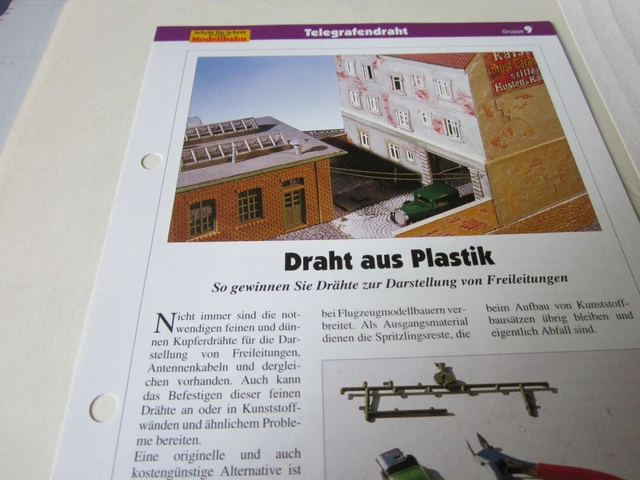 MODELLBAHN SCHRITT FÜR Schritt 9 Telegrafendraht aus Plastik für ...