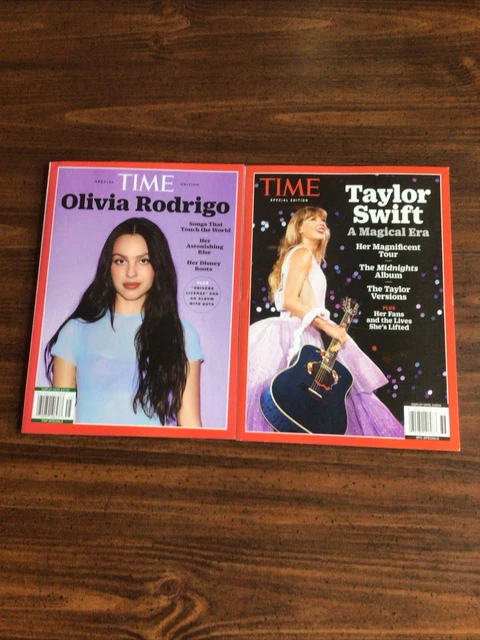 OLIVIA RODRIGO & Taylor Swift Time Magazine Special Editions 2024 ...