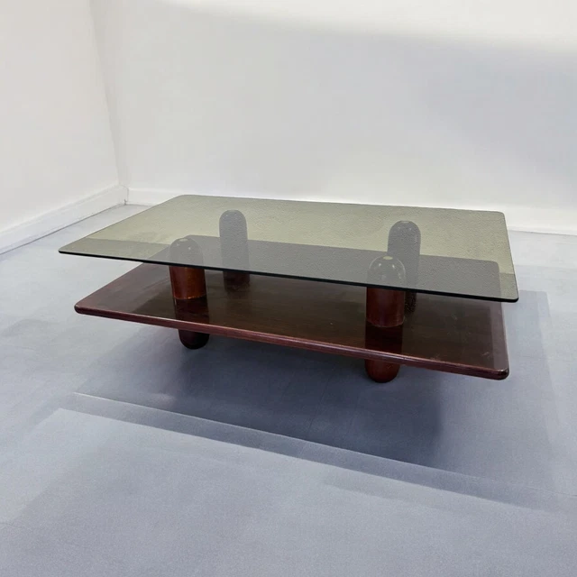 TAVOLINO DA SALOTTO space Age legno anni 60 design Modernariato EUR 390 ...