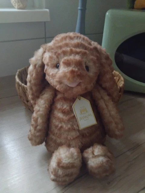 JELLYCAT BASHFUL LUXE Bunny Juniper plüsch mit Etikett unbespielt Neu ...