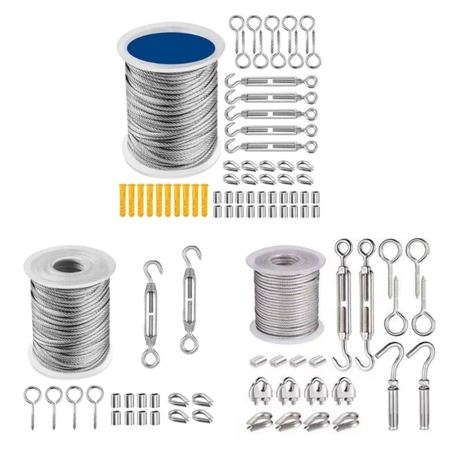 STAINLESS STEEL WIRE Rope set Garden Wire Rope Suspension set for ...