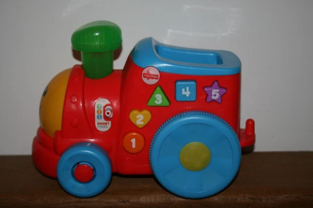 FISHER PRICE SMART Stages Laugh & Learn Train fully working lights and ...
