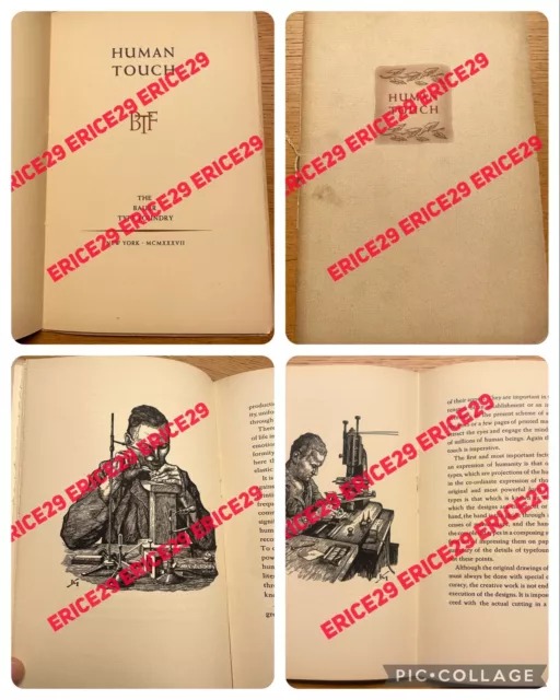 BAUER TYPE FOUNDRY / Human Touch 1937 Printing Typefaces Engravings by ...