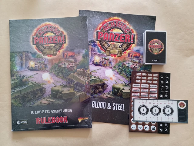 ACHTUNG PANZER! RULEBOOK (Softback), Events Cards & Tokens - 28mm Bolt ...