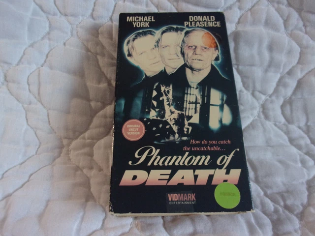 PHANTOM OF DEATH Vhs Vidmark Uncut Slasher Horror Michael York Donald ...