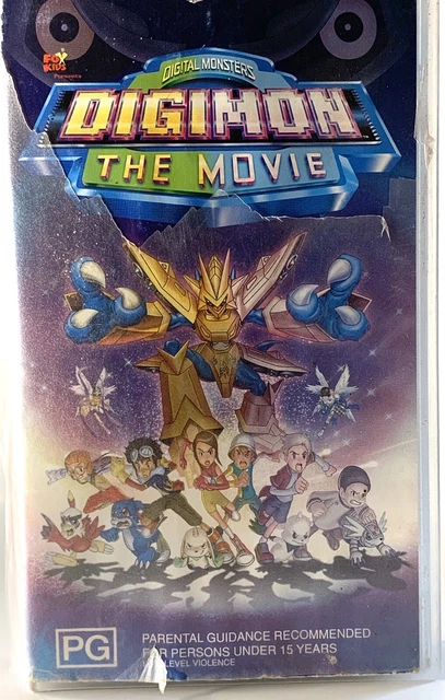 DIGIMON THE MOVIE VHS Video Tape 2000 Toei Fox Kids Anime Digital ...
