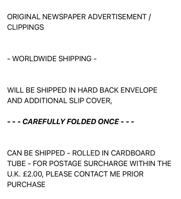 ROBBIE WILLIAMS LIVE Tour Ad 2025 Original News Advert Poster Full Page ...