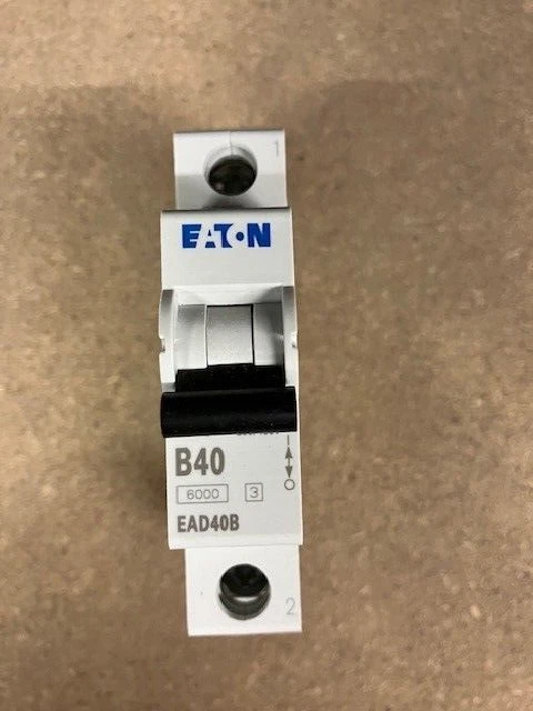 EATON MCB 40 Amp Type B 40A Single Pole B40 Breaker EAD40B £3.99 ...