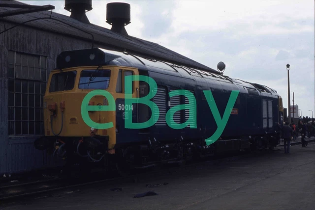 35MM RAILWAY SLIDE of Class 50 50014 @ Doncaster Works - Copyright to ...