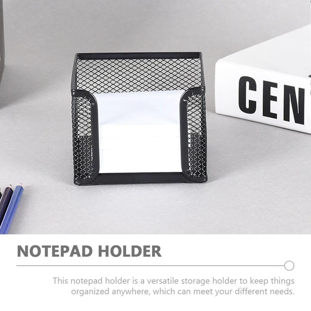 2 PCS PAPER Holder Desktop Memo Organizer Note Papers Notepad Dispenser ...