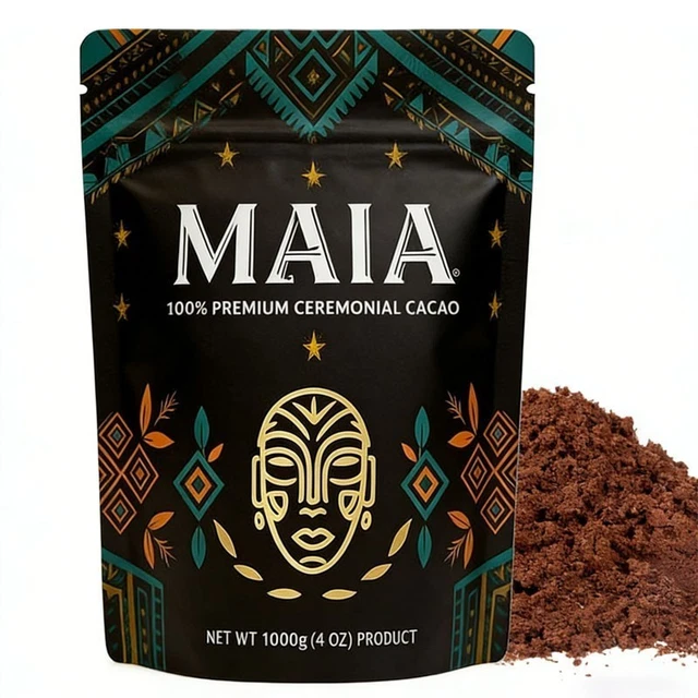 MAIA HIGH-FLAVANOL SUPER Cacao Cardiovascular Superfood 7oz. 30 ...